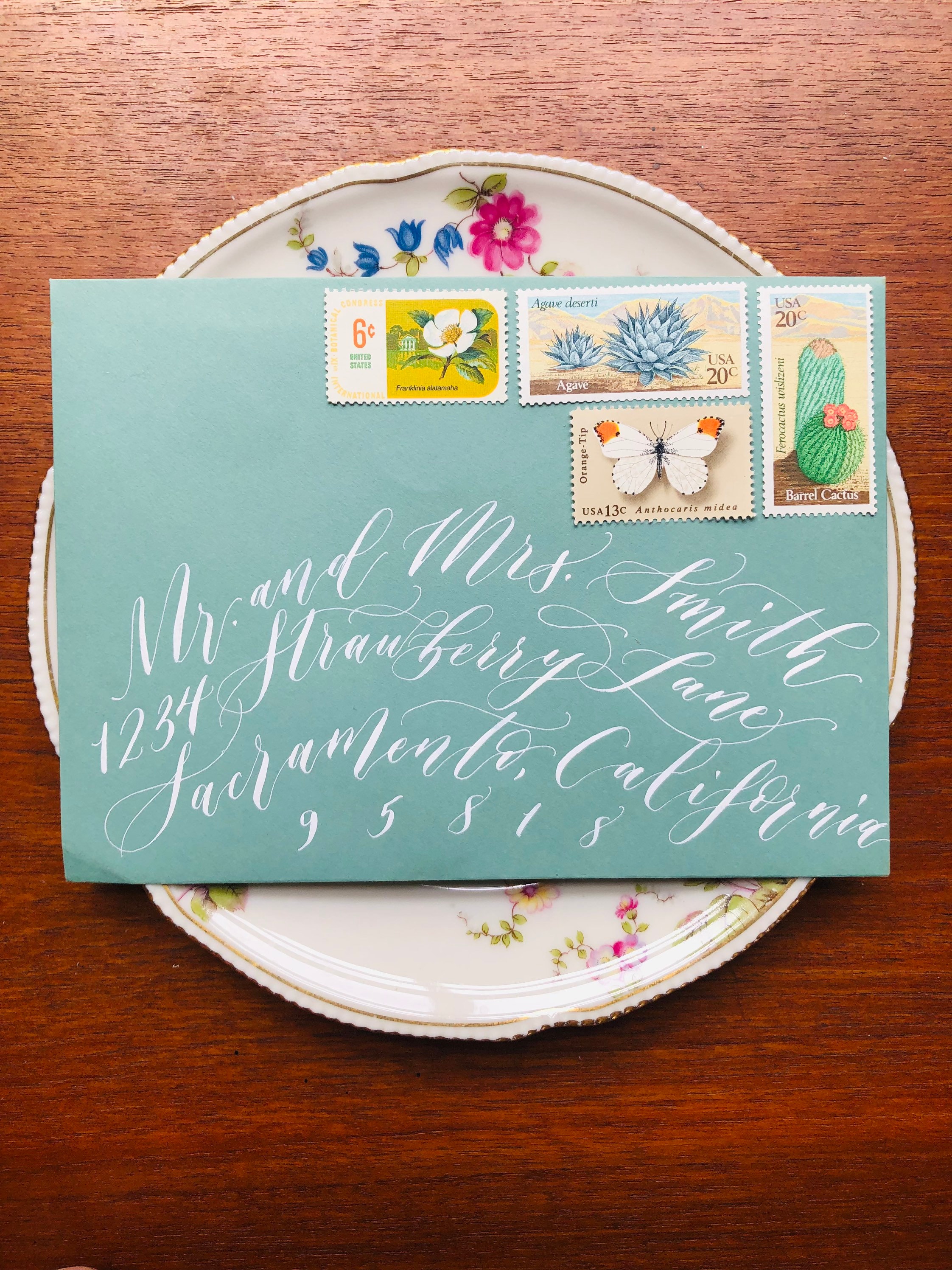 Wedding Calligraphy Envelope Addressing / Modern Calligraphy Envelopes ...