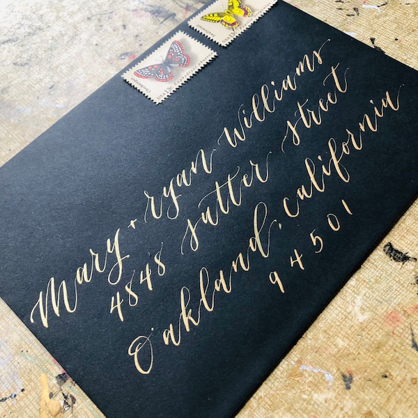 Calligraphy Envelope - Etsy
