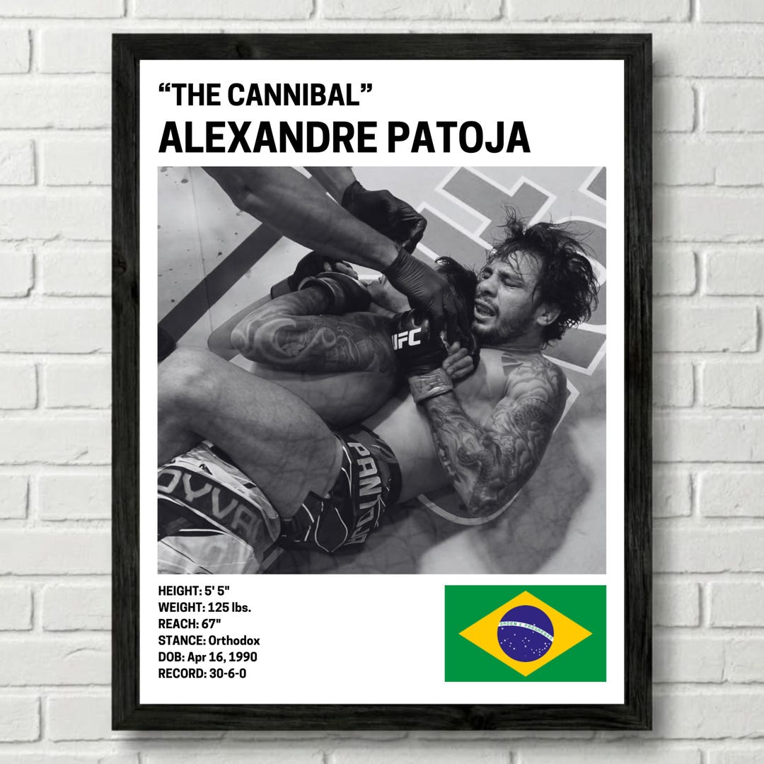 Alexandre Pantoja Poster, Fighter Wall Art Decor, UFC, Mixed Martial ...