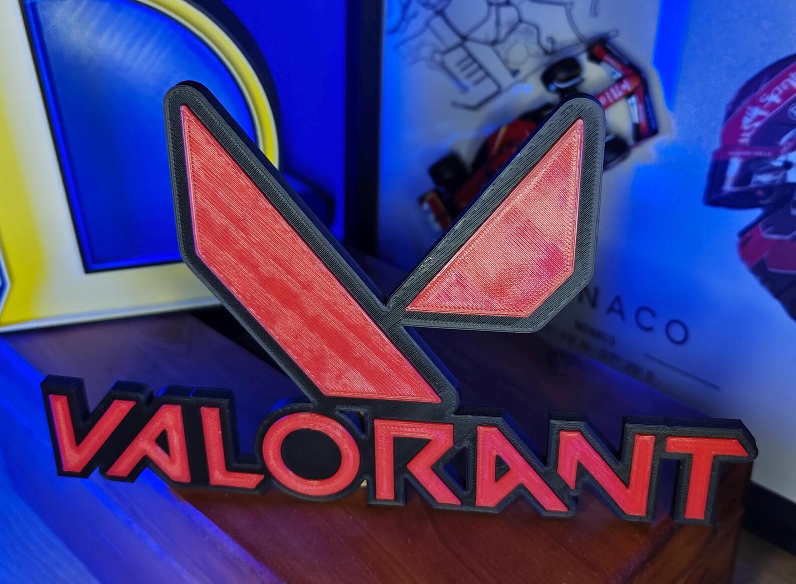Valorant Logo in 3D Print | Unique Gaming Decoration - Etsy