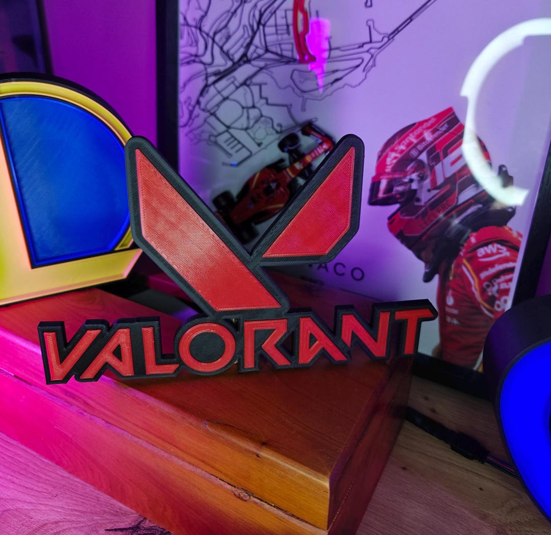 Valorant Logo in 3D Print | Unique Gaming Decoration - Etsy