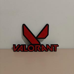 Valorant Logo in 3D Print | Unique Gaming Decoration - Etsy