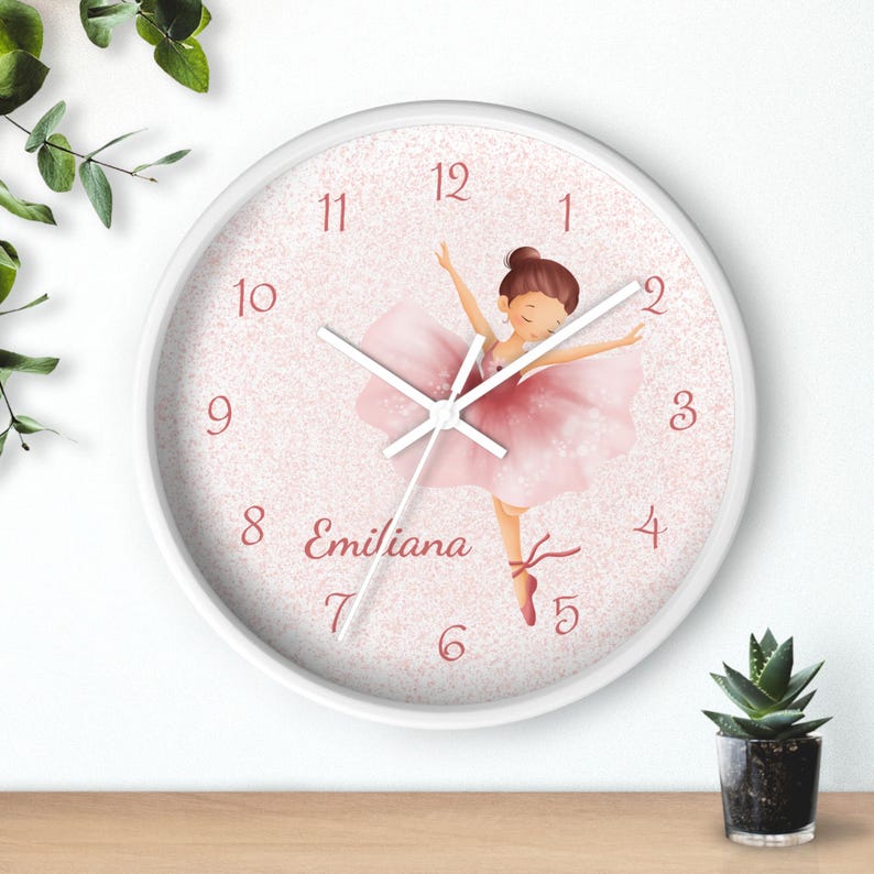 Ballerina Wall Clock, Custom Ballet Dancer Decor, Personalized ...