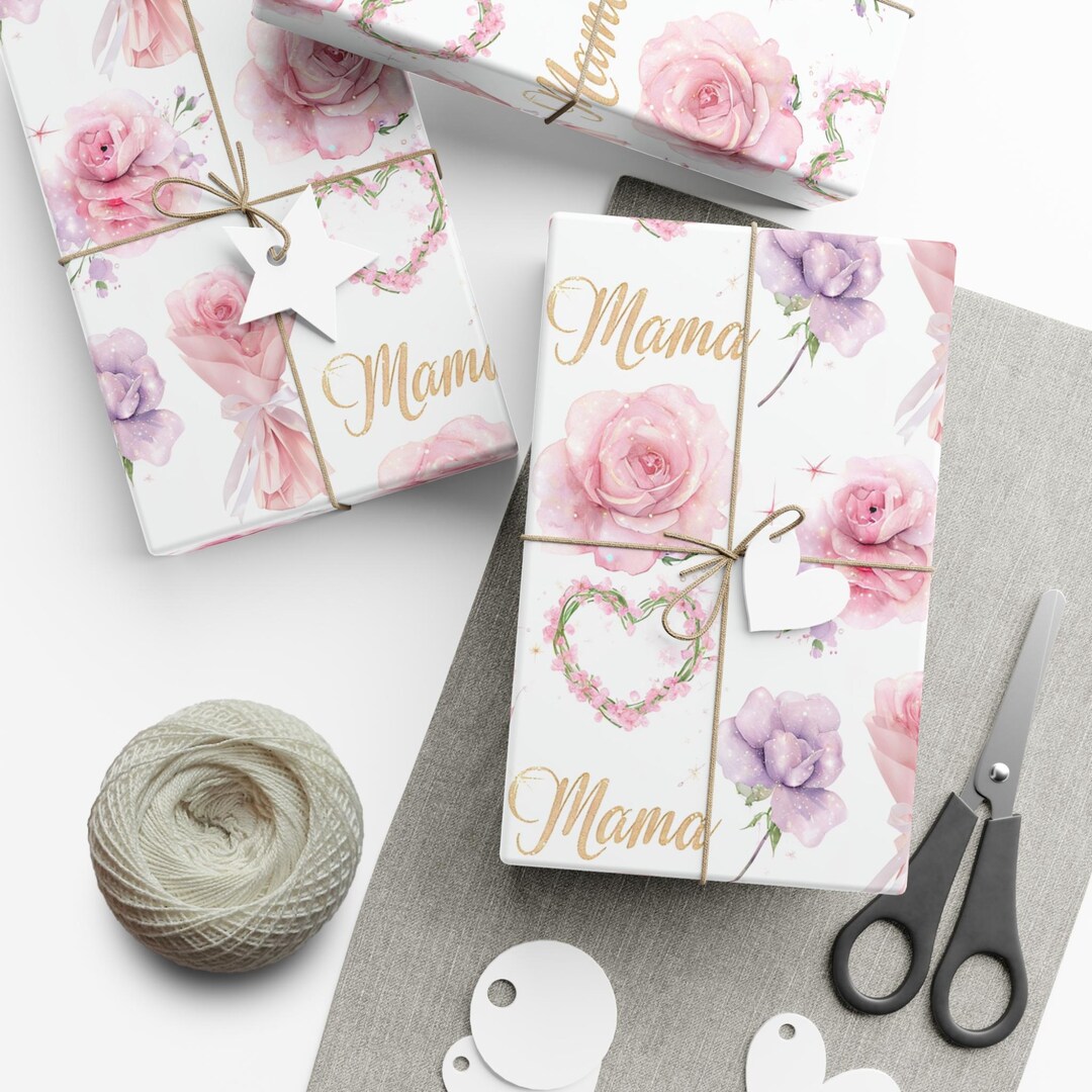 Floral Gift Wrap Paper Set | Elegant Wrapping for Mother's Gifts ...
