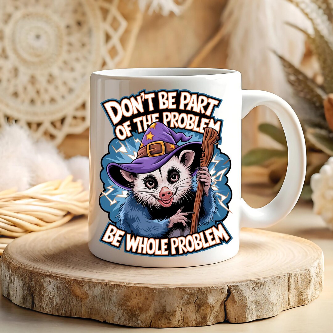 Possum Mug Funny Weirdcore Coffee Cup Opossum Weird Stuff Hilarious ...