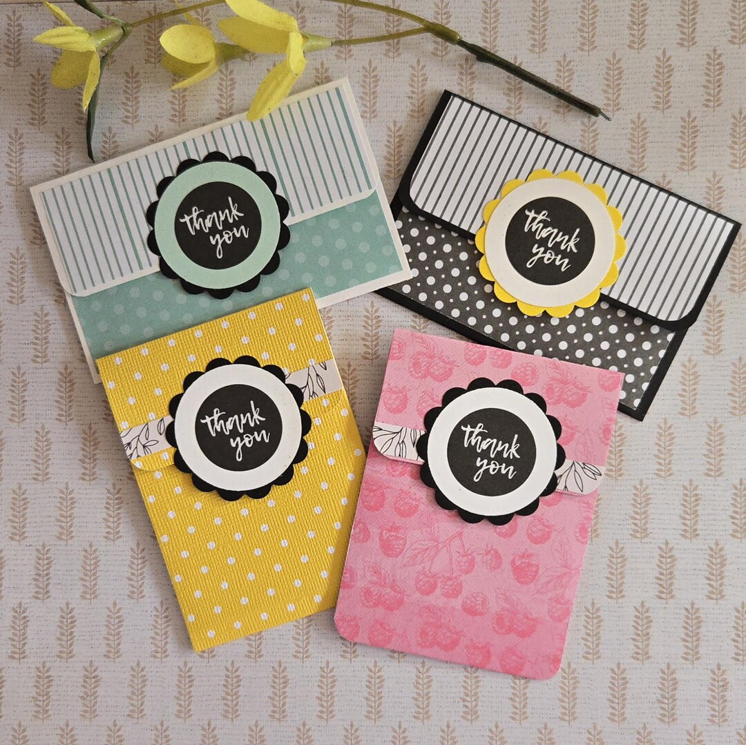 Thank You Gift Card Holder Gift Card Envelope Thank You Money Holder ...