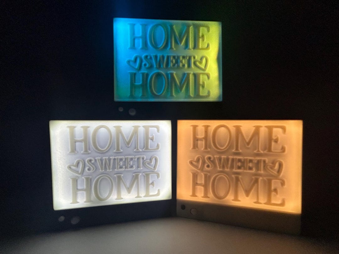 Home Sweet Home LED Sign Customizable Lighting for Cozy & Modern Décor ...