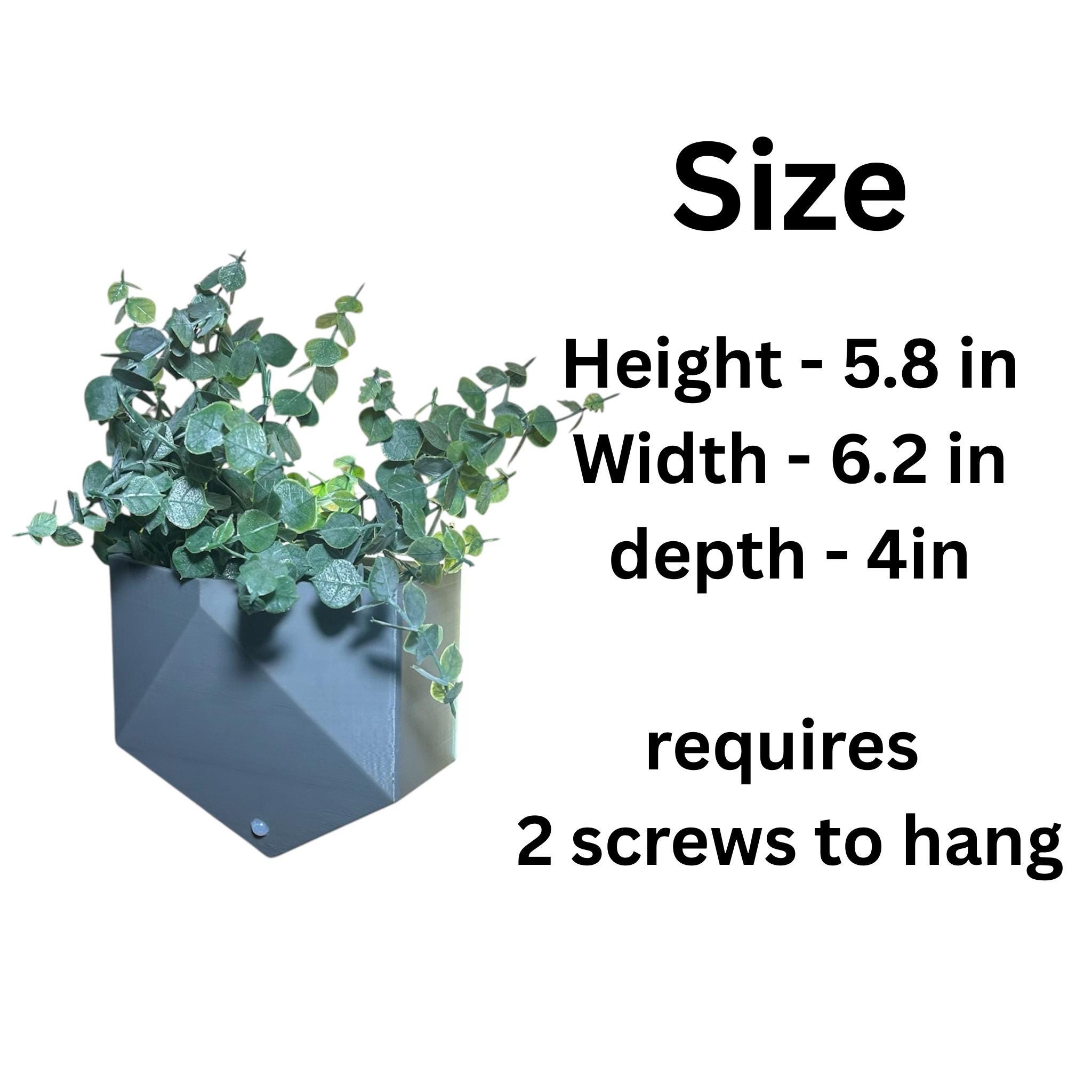 Wall Planter Light, With Built-in LED, Indoor Hanging Plant Pot, Modern ...
