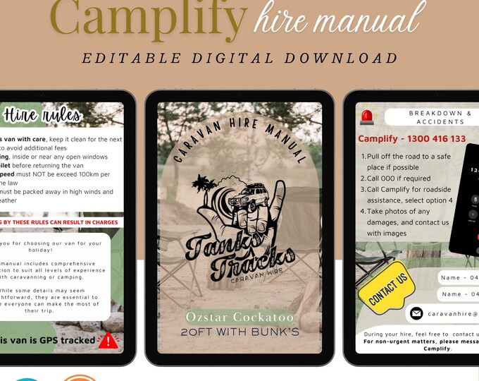 Caravan Pre-departure Checklist Printable Digital Caravan Towing ...