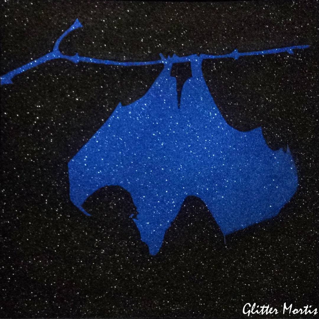 Spooky Vampire Bat Glitter Wall Art • Goth Lolita Home Decor • Gothic ...