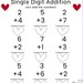 Valentines Addition Worksheet - Etsy