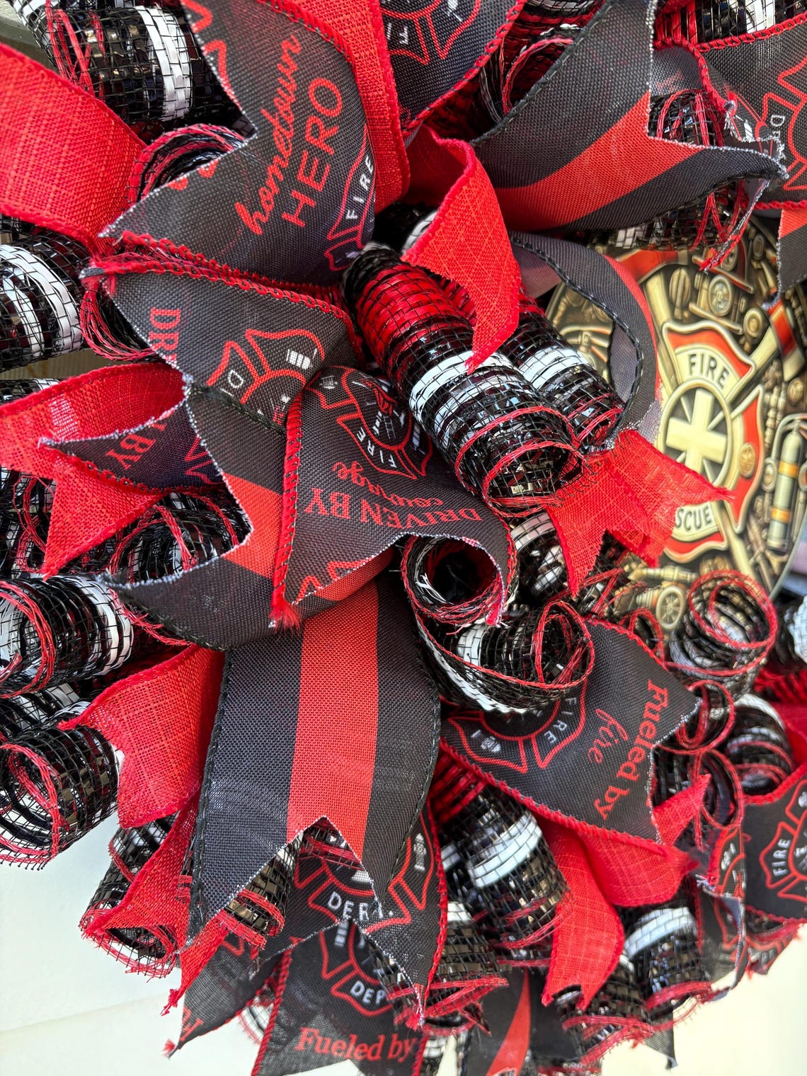 Fireman Wreath, Firefighter Wreath, Hero Wreath, American Hero Wreath ...