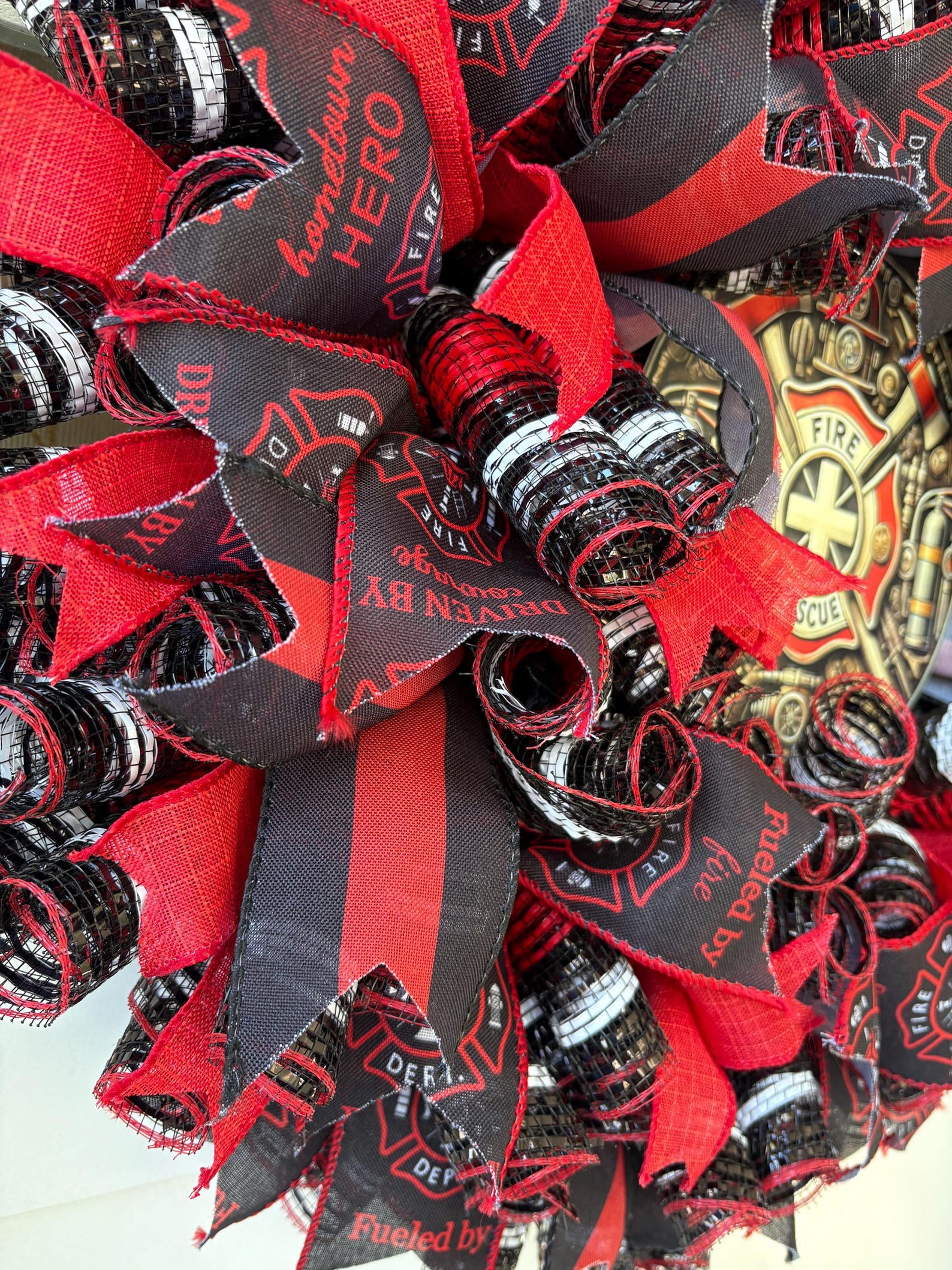 Fireman Wreath, Firefighter Wreath, Hero Wreath, American Hero Wreath ...