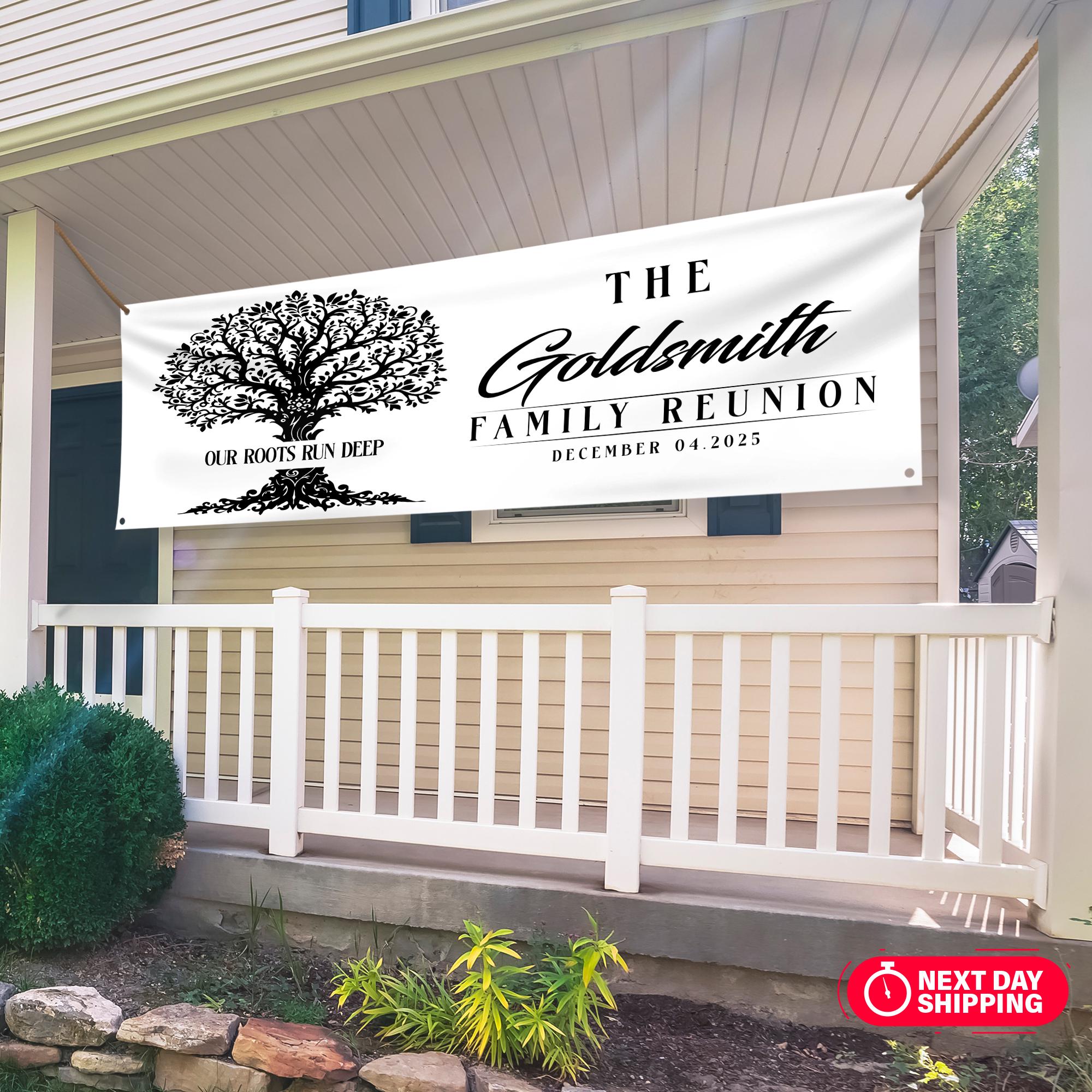 Custom Family Banner, Family Reunion Decor, Family Reunion Banner ...
