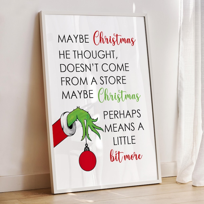 Grinch Picture Frame - Etsy