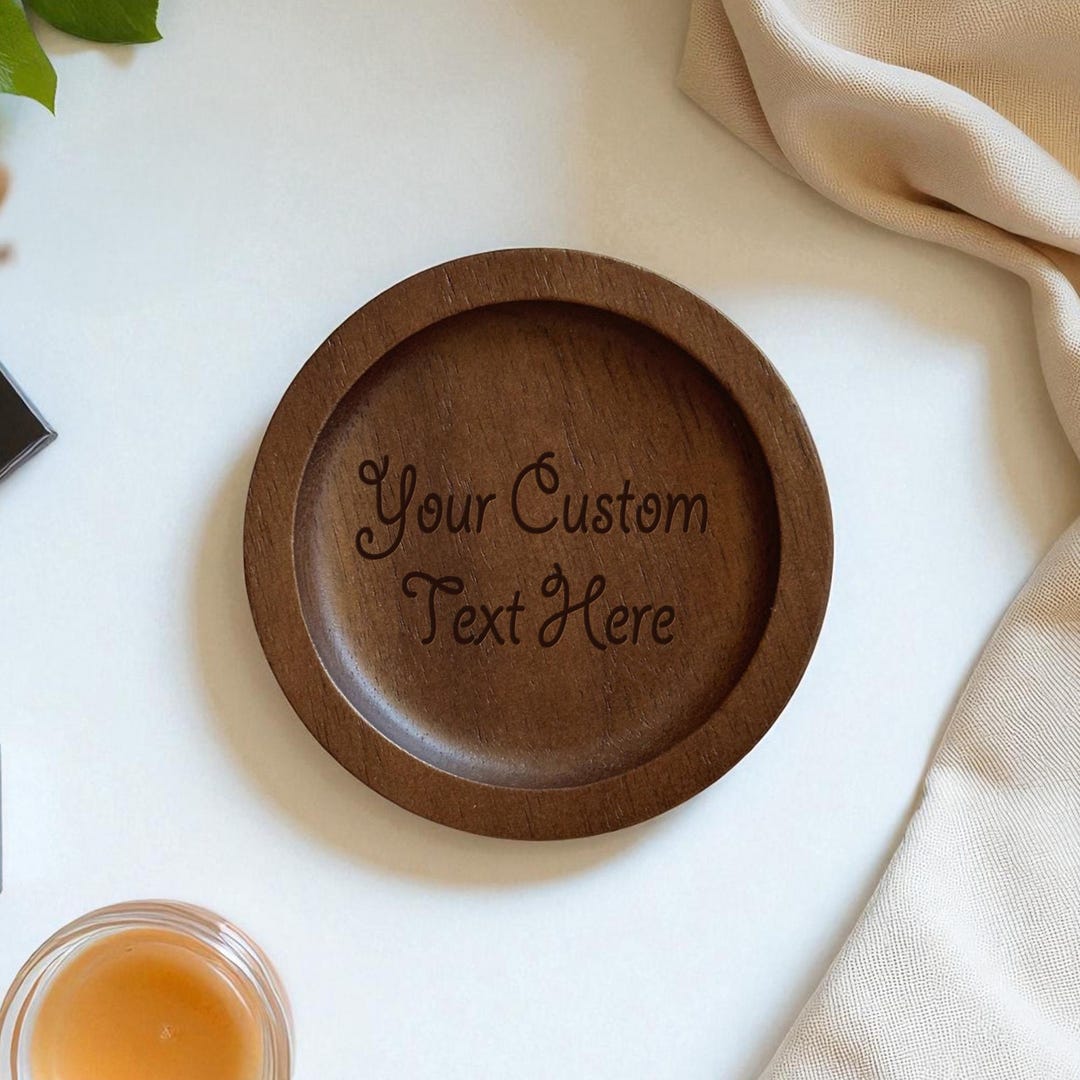 Personalized Wood Jewelry Dish, Wood Ring Dish, Engraved Ring Dish ...
