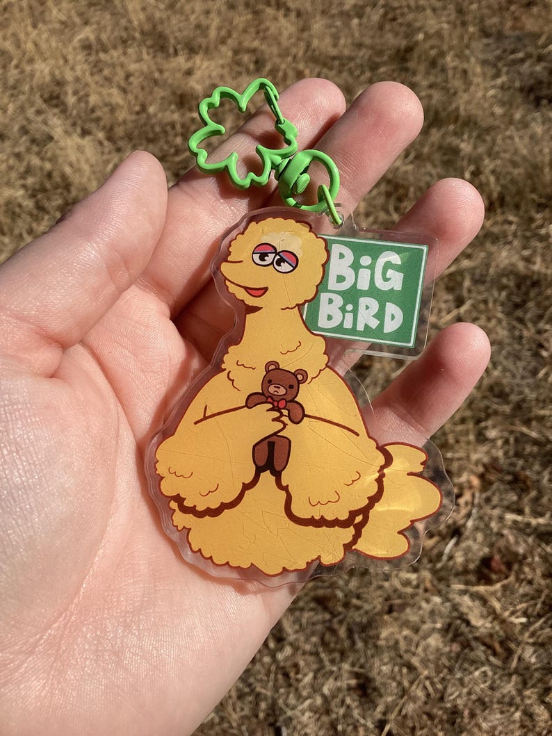 Big Bird Sesame Street Keychain - Etsy