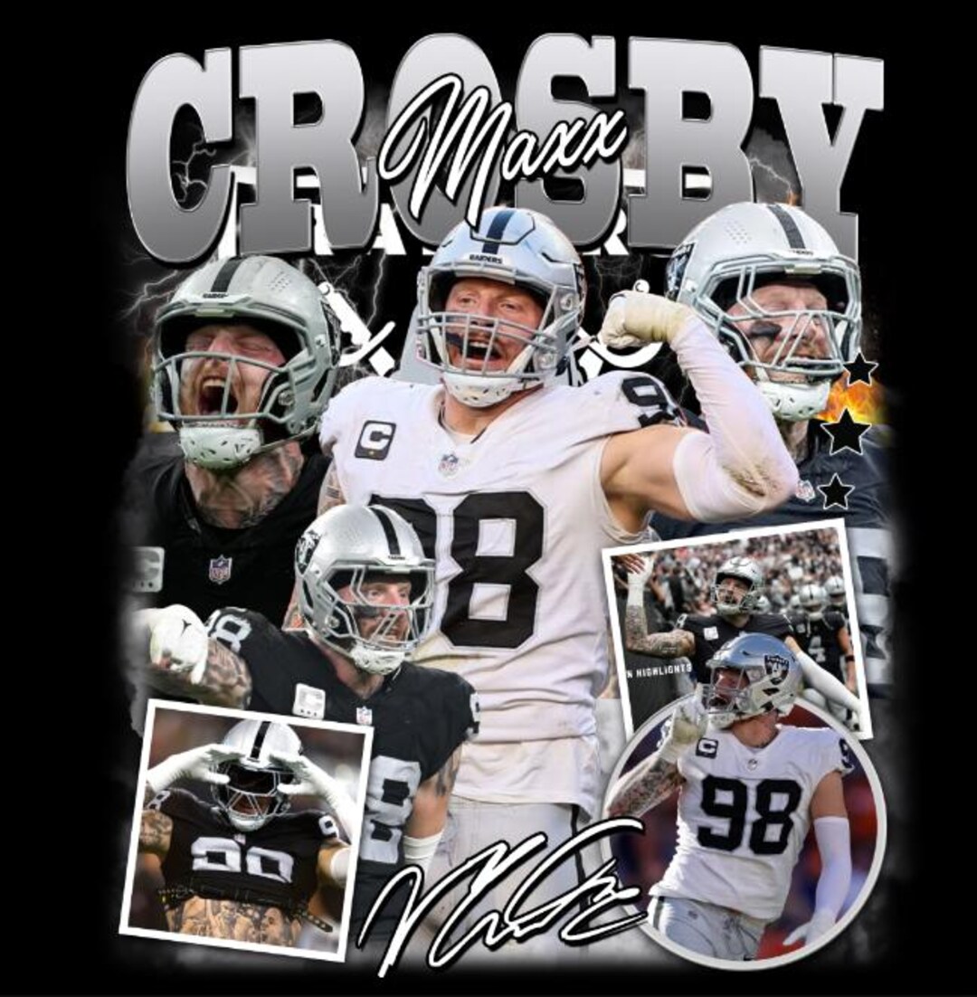 Maxx Crosby T Shirt Design PNG Instant Download 300 Dpi - Etsy