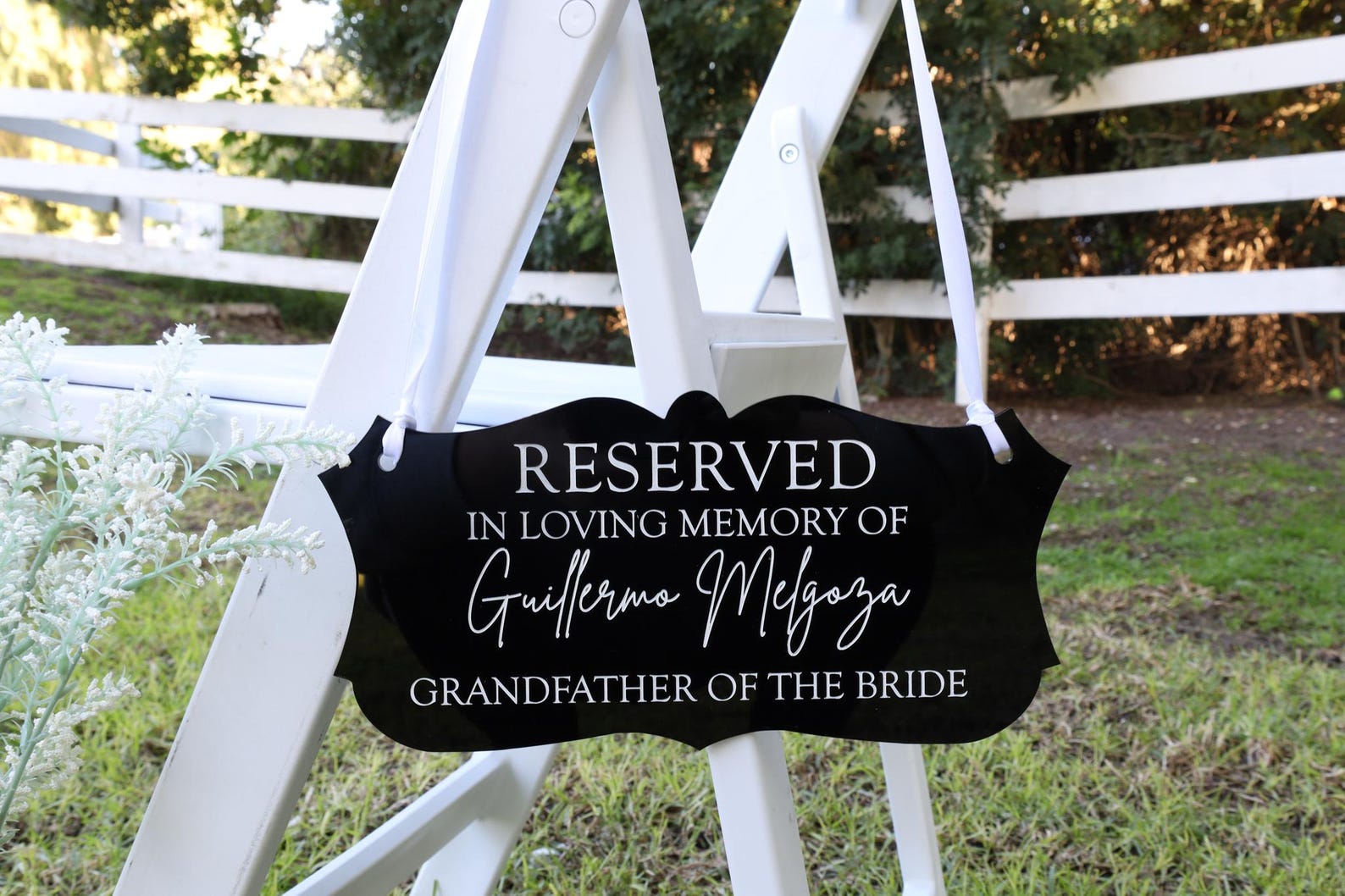 Reserved in Loving Memory,wedding Memorial Sign,remembrance Wedding Decor,memorial Sign for ...