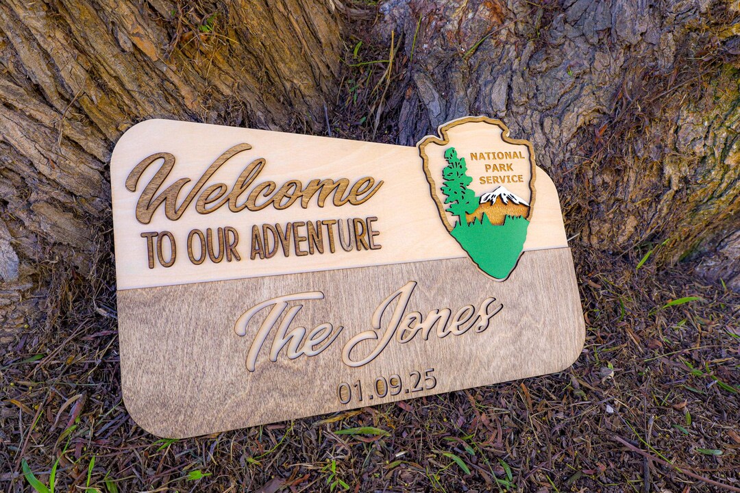 National Park Welcome Sign,national Park Sign,marriage Sign National ...