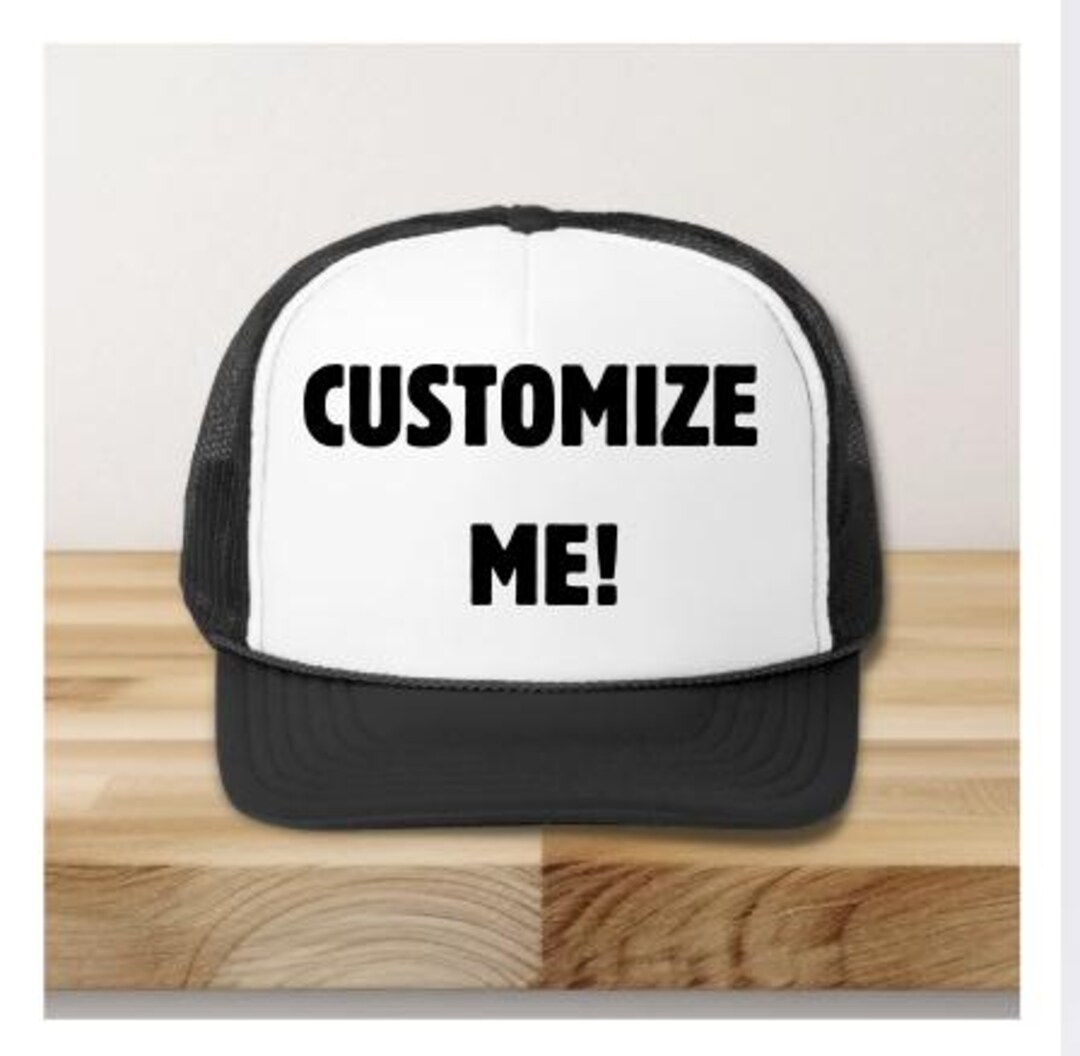 Custom Hat, Make Your Own Hat, DIY Hat, Customized Hat, Personalized ...