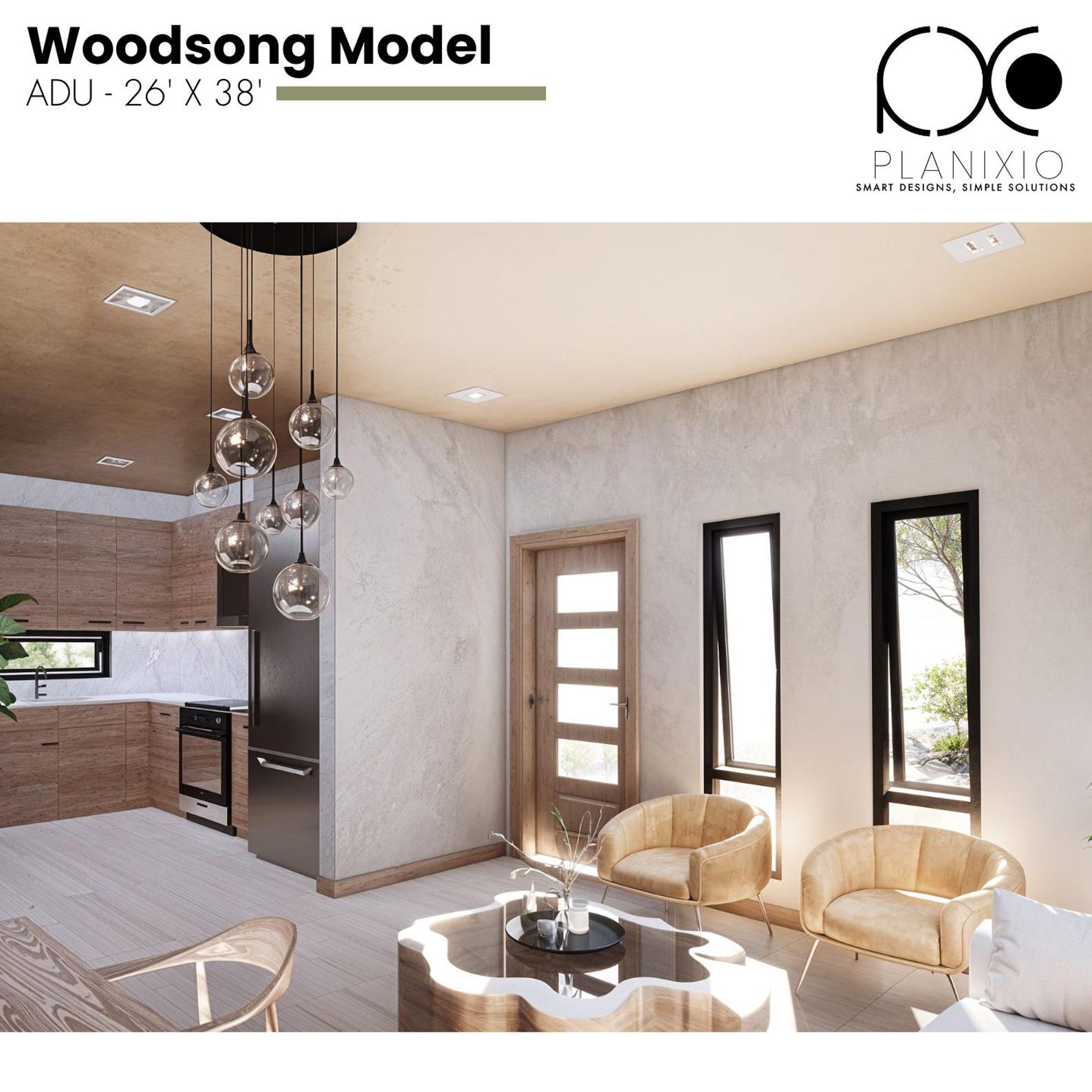 ADU House Plans PDF | 2 Bedroom 2 Bath Guest House | Master Suite ...