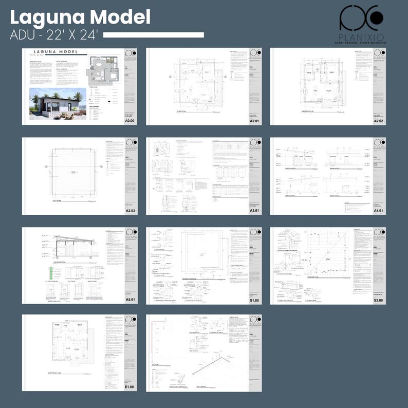 Modern ADU House Plan Laguna Model 1 Bedroom Tiny Home - Etsy Canada