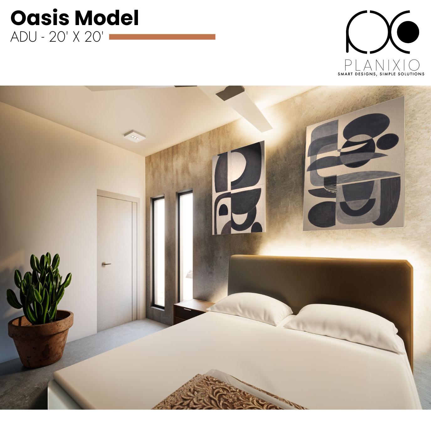 Studio ADU House Plan PDF | 20x20 Tiny Home Design | Guest House ...