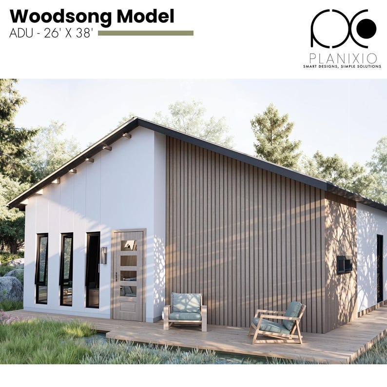 ADU House Plans PDF | 2 Bedroom 2 Bath Guest House | Master Suite ...