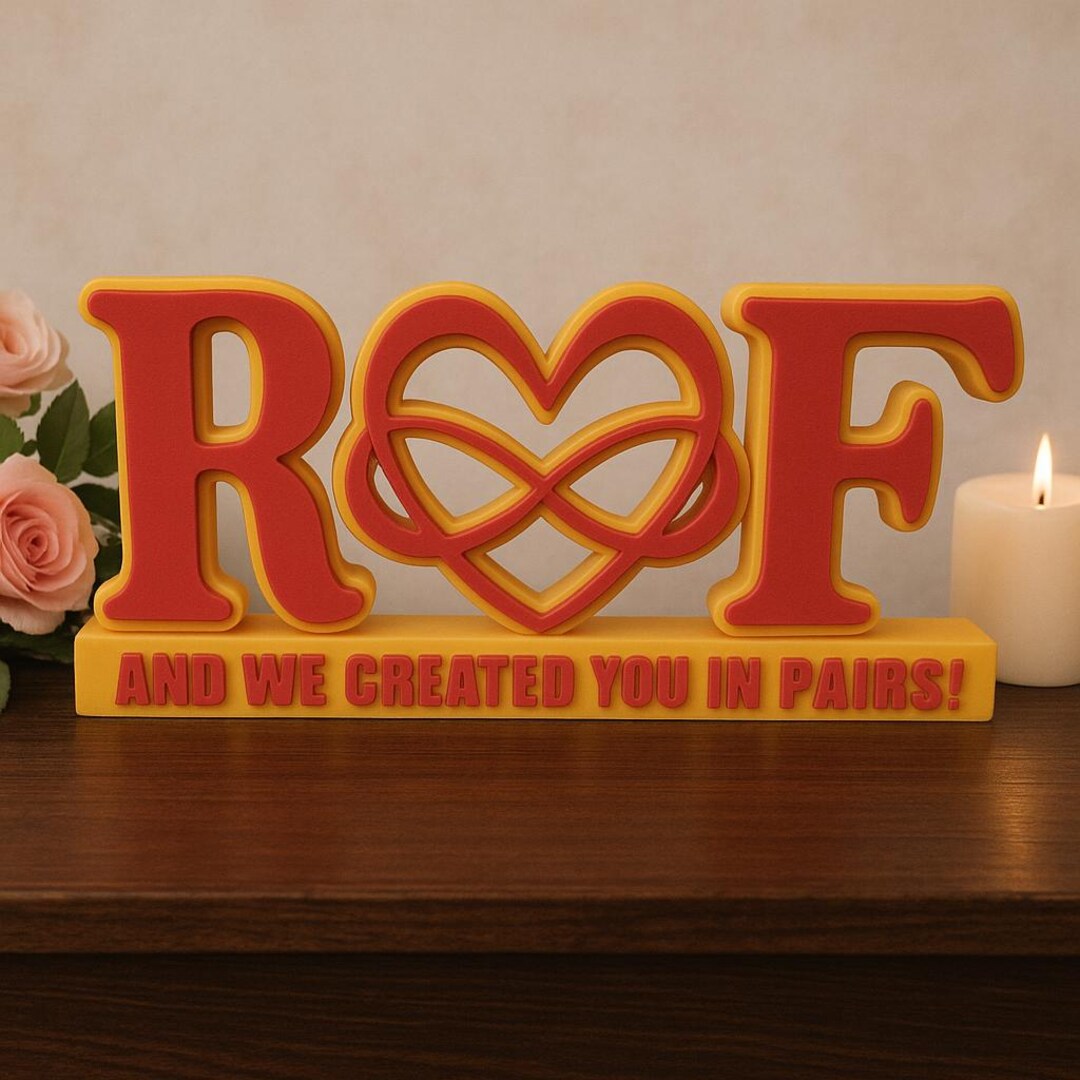 Personalized Plaque | Custom Initials & Heart Infinity Sign | Unique ...