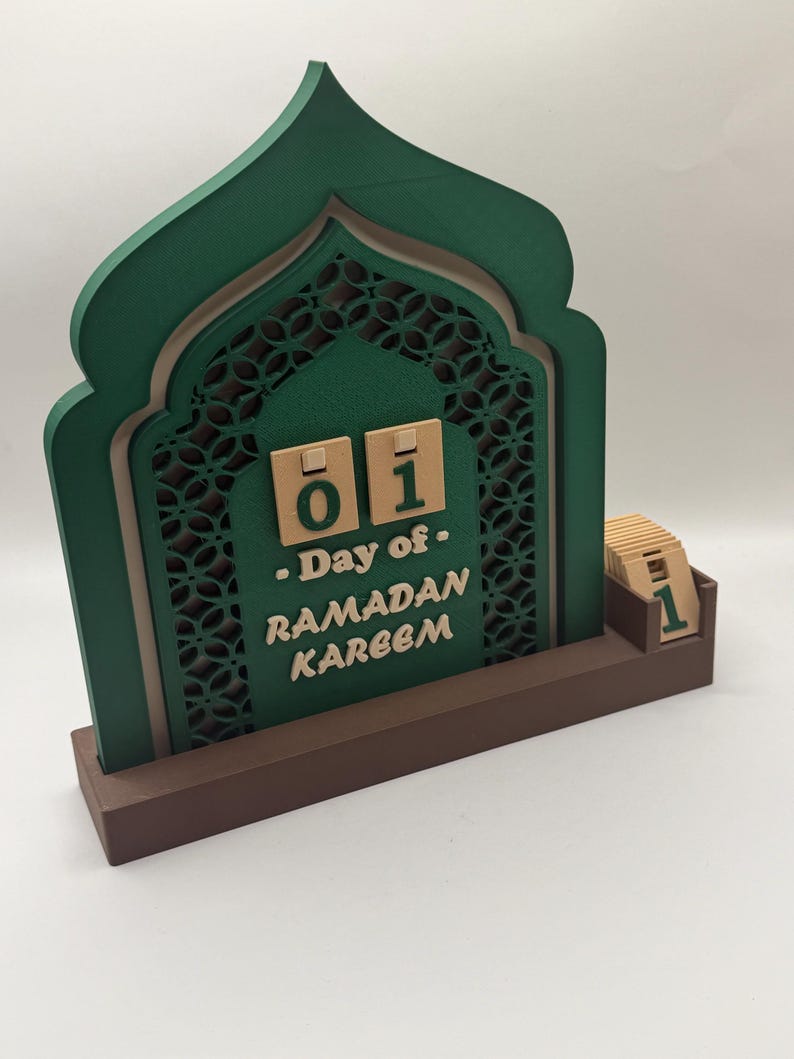 Ramadan Countdown Calendar - Islamic Desktop Decor, Ramadan Mubarak ...