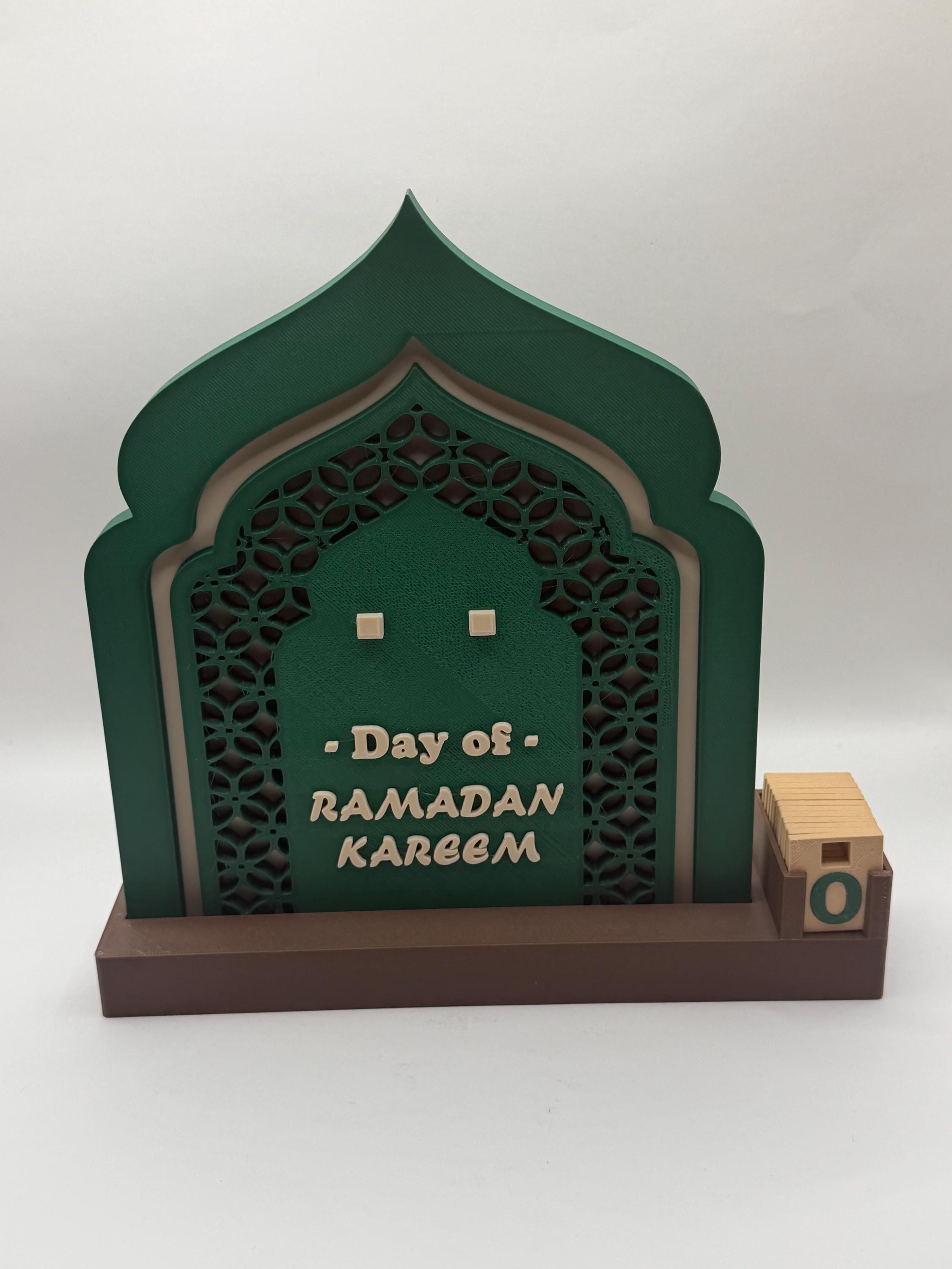 Ramadan Countdown Calendar - Islamic Desktop Decor, Ramadan Mubarak ...