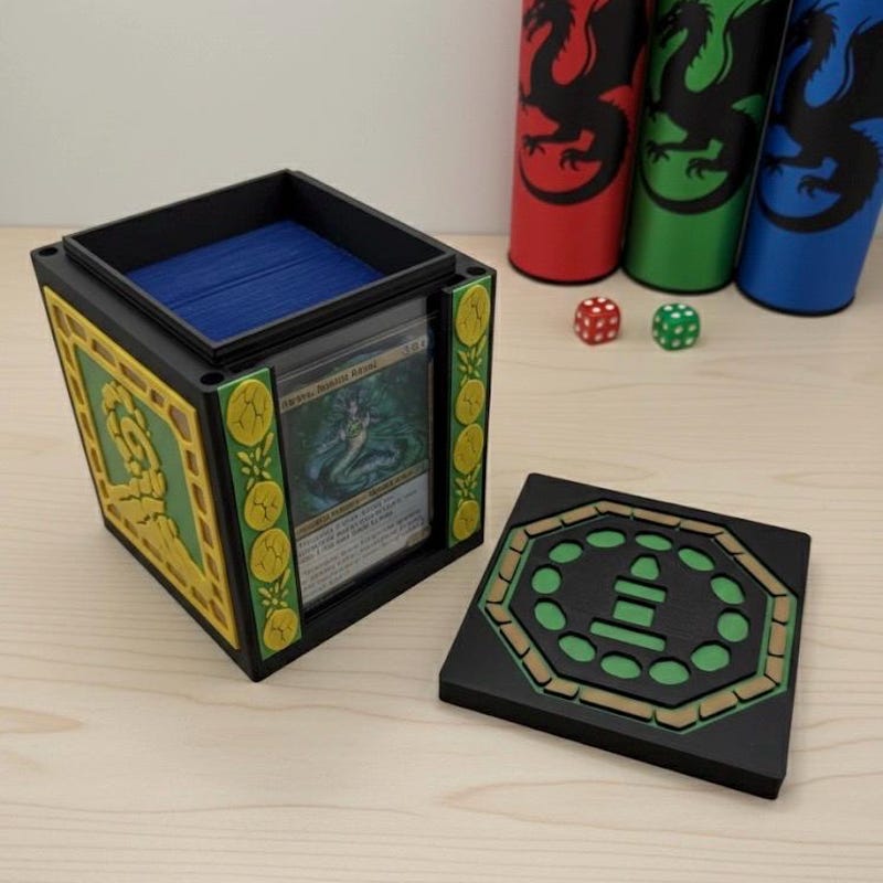 Mtg Deck Box Elemental - Etsy
