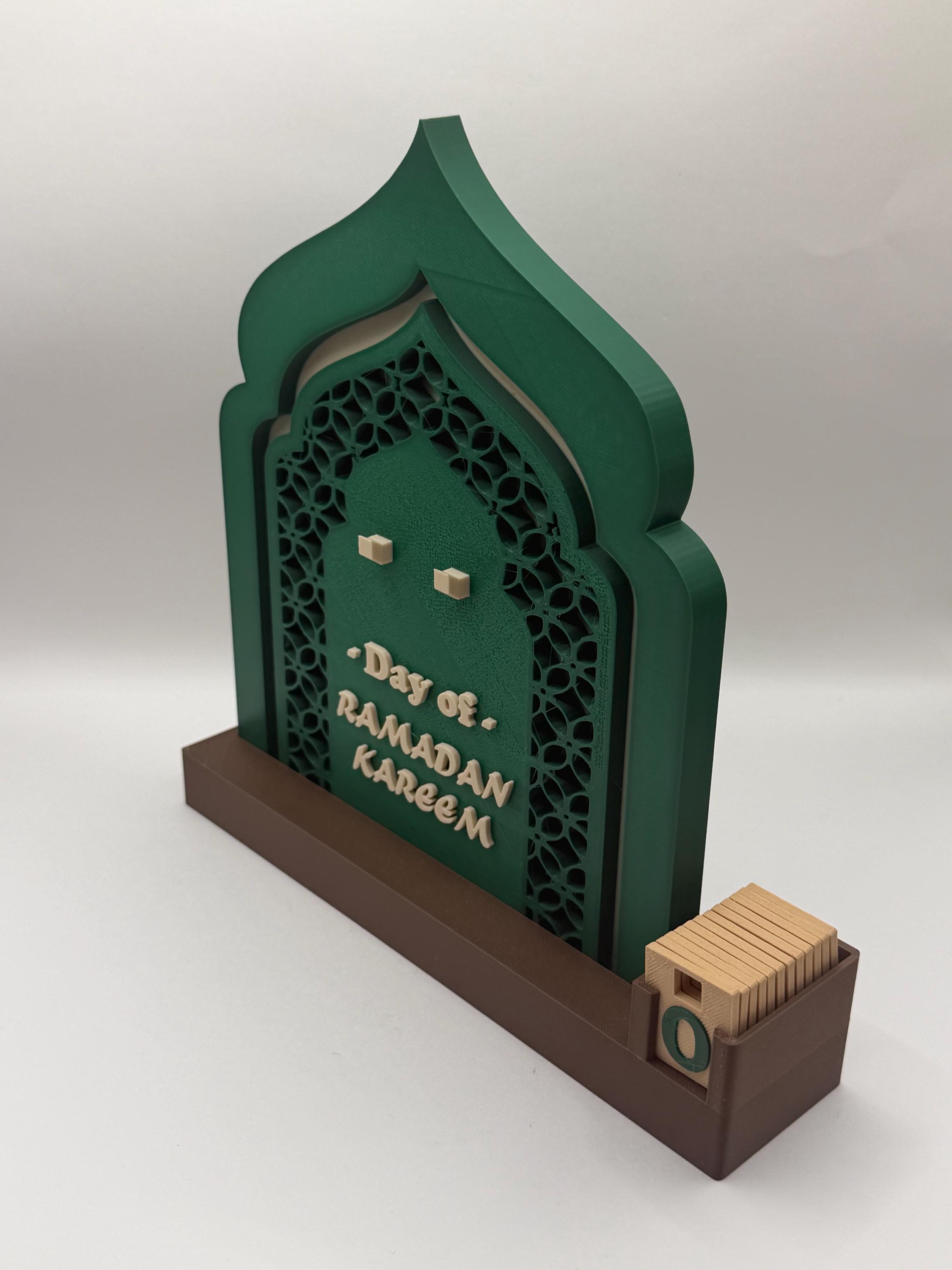 Ramadan Countdown Calendar - Islamic Desktop Decor, Ramadan Mubarak ...