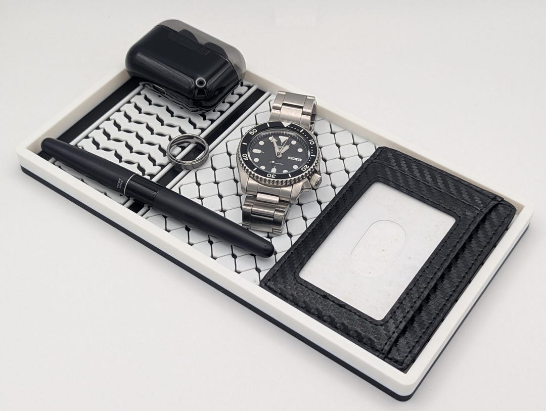Keffiyeh Valet Tray | Modern Geometric Desk Organizer | Everyday Carry ...