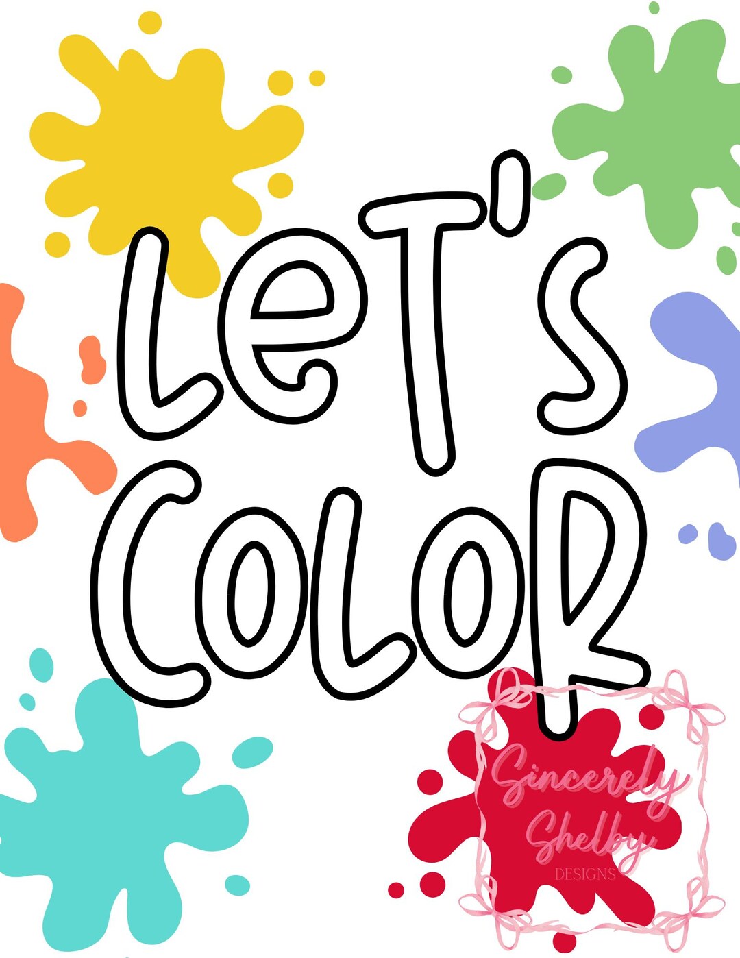 Printable Coloring Worksheets -learning Color Association // Let's ...
