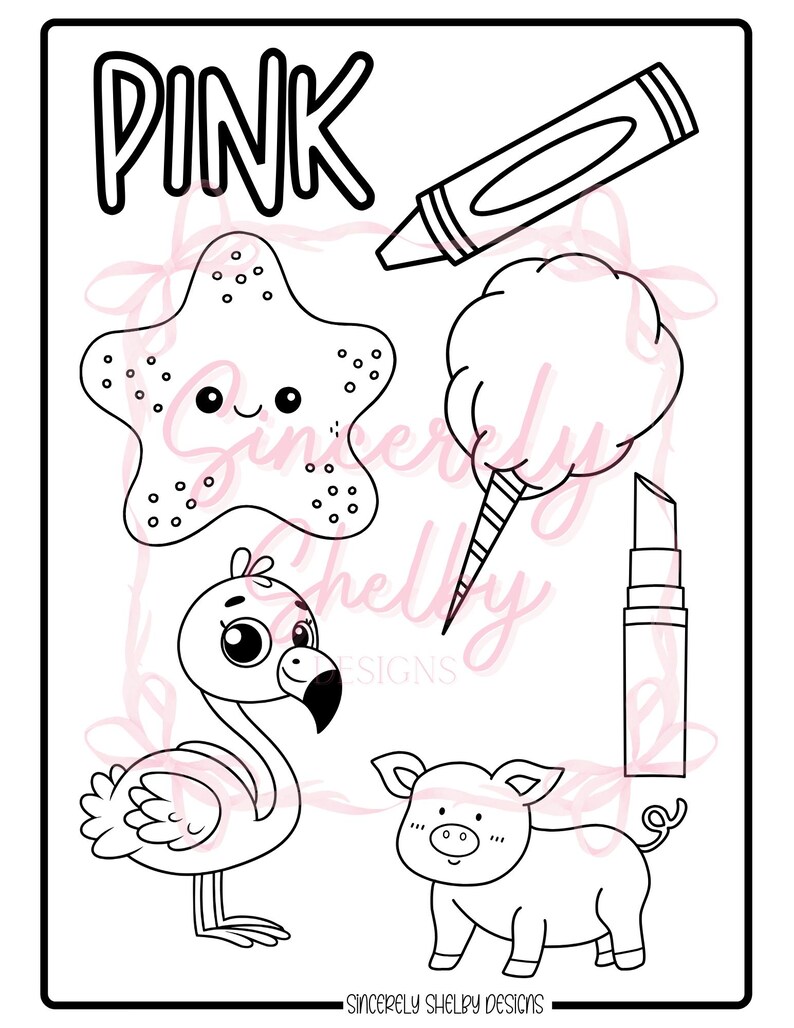 Printable Coloring Worksheets -learning Color Association // Let's ...