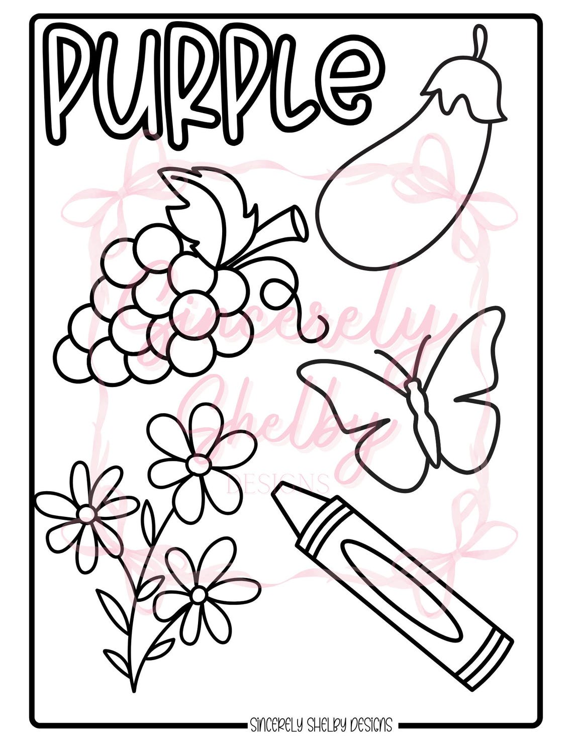 Printable Coloring Worksheets -learning Color Association // Let's ...