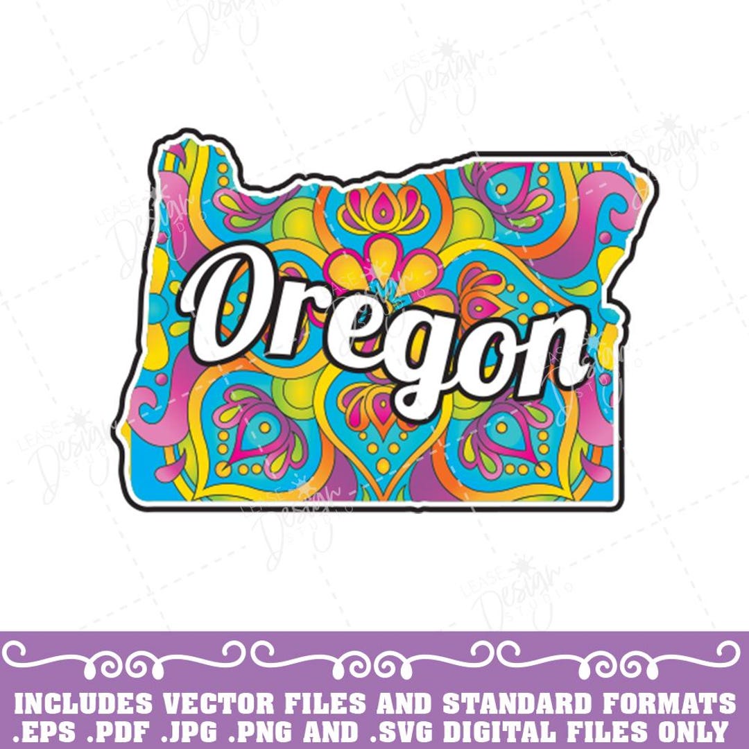 Oregon Mandala Vector Graphic Bundle, Oregon Svg, Oregon Eps, Oregon Pdf, Oregon Png, Oregon Jpg ...