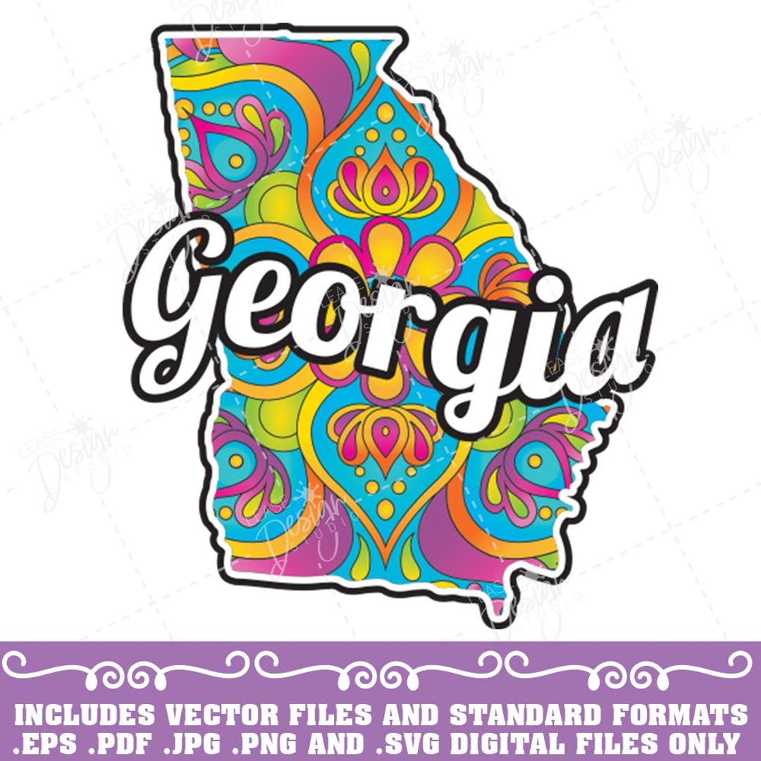 Georgia Mandala Vector Graphic Bundle (digital Files) - Etsy