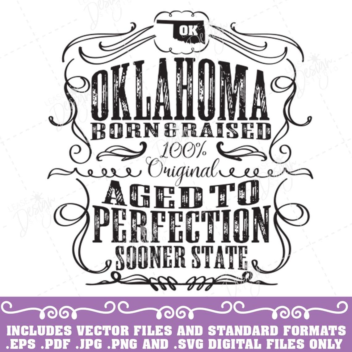 Oklahoma Whiskey Label Vector Graphics (digital Files) - Etsy