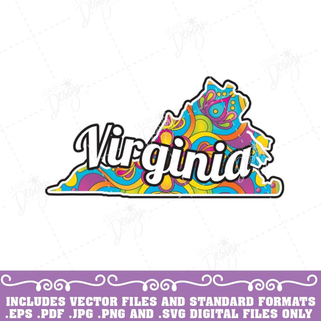 Virginia Mandala Vector Graphic Bundle (digital Files) - Etsy