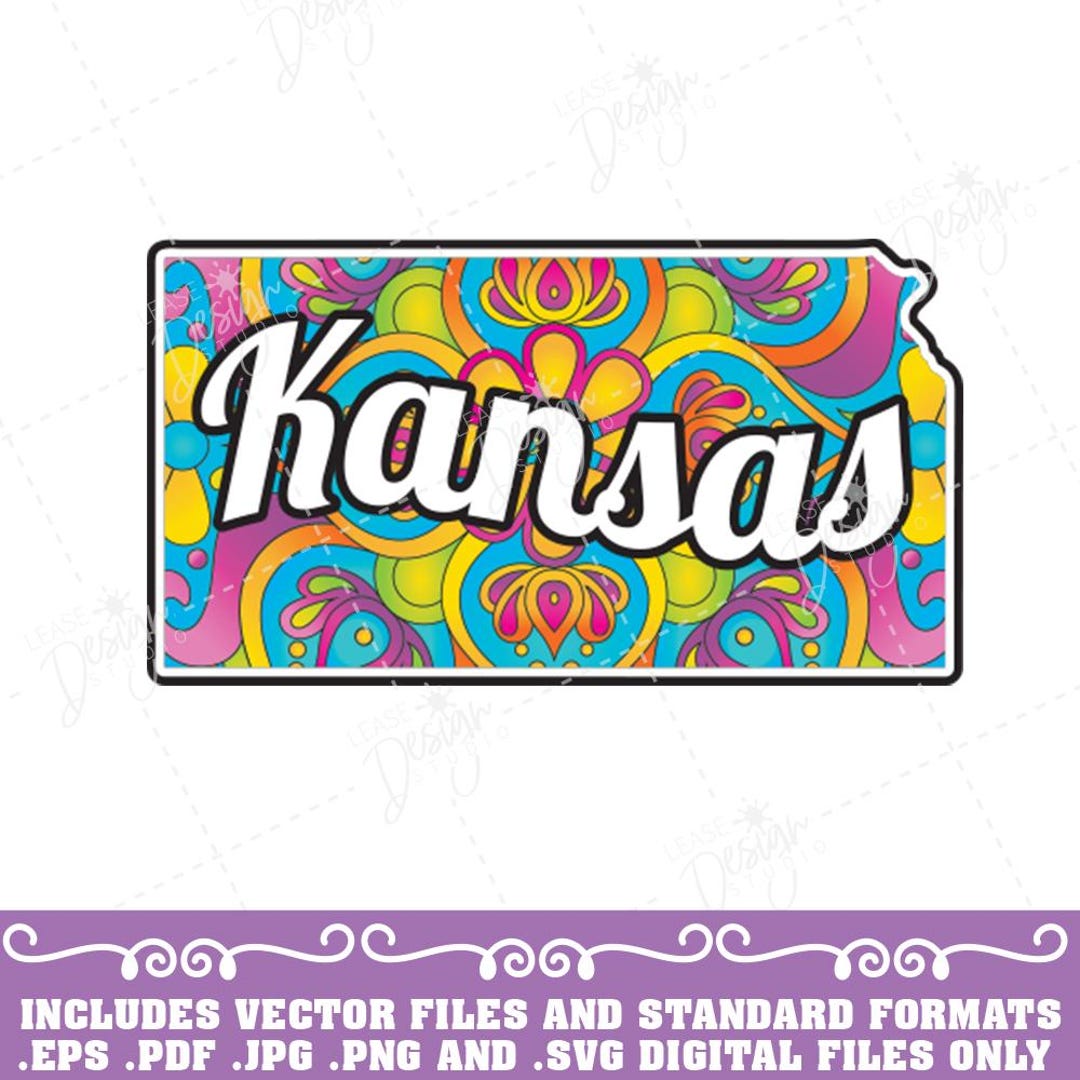 Kansas Mandala Vector Graphic Bundle, Kansas Svg, Kansas Eps, Kansas ...