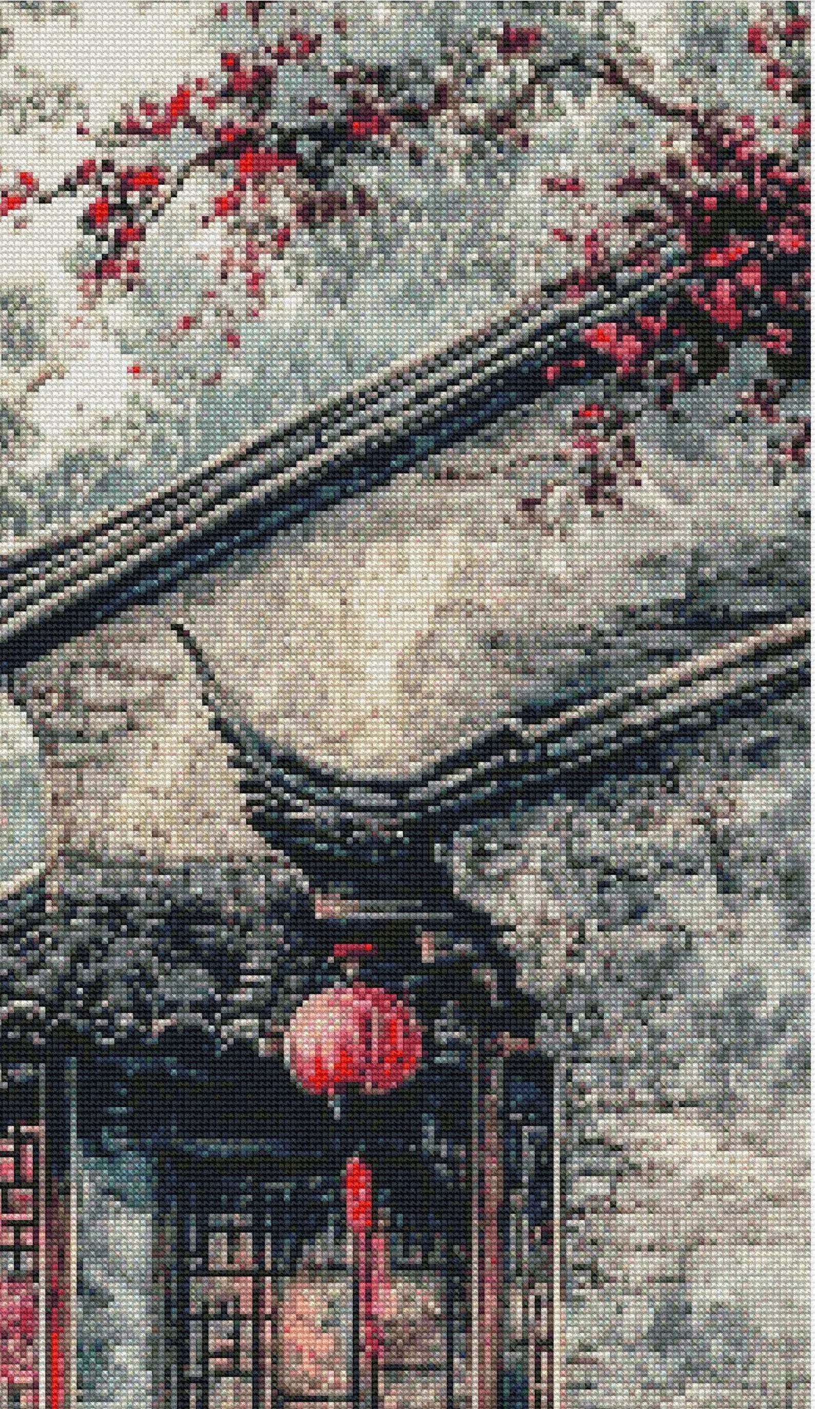 Stamped Cross Stitch Kit Waterborne Village of Jiangnan-perfect Gift ...