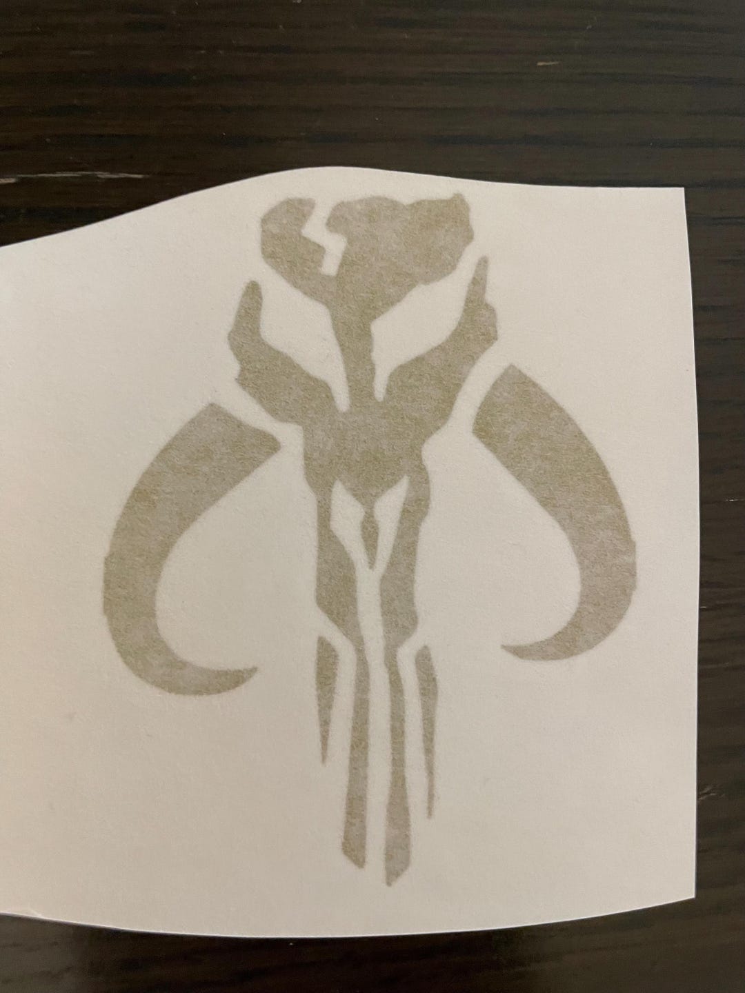 Mythosaur Skull Vinyl Sticker – Premium Mandalorian-inspired Decal - Etsy