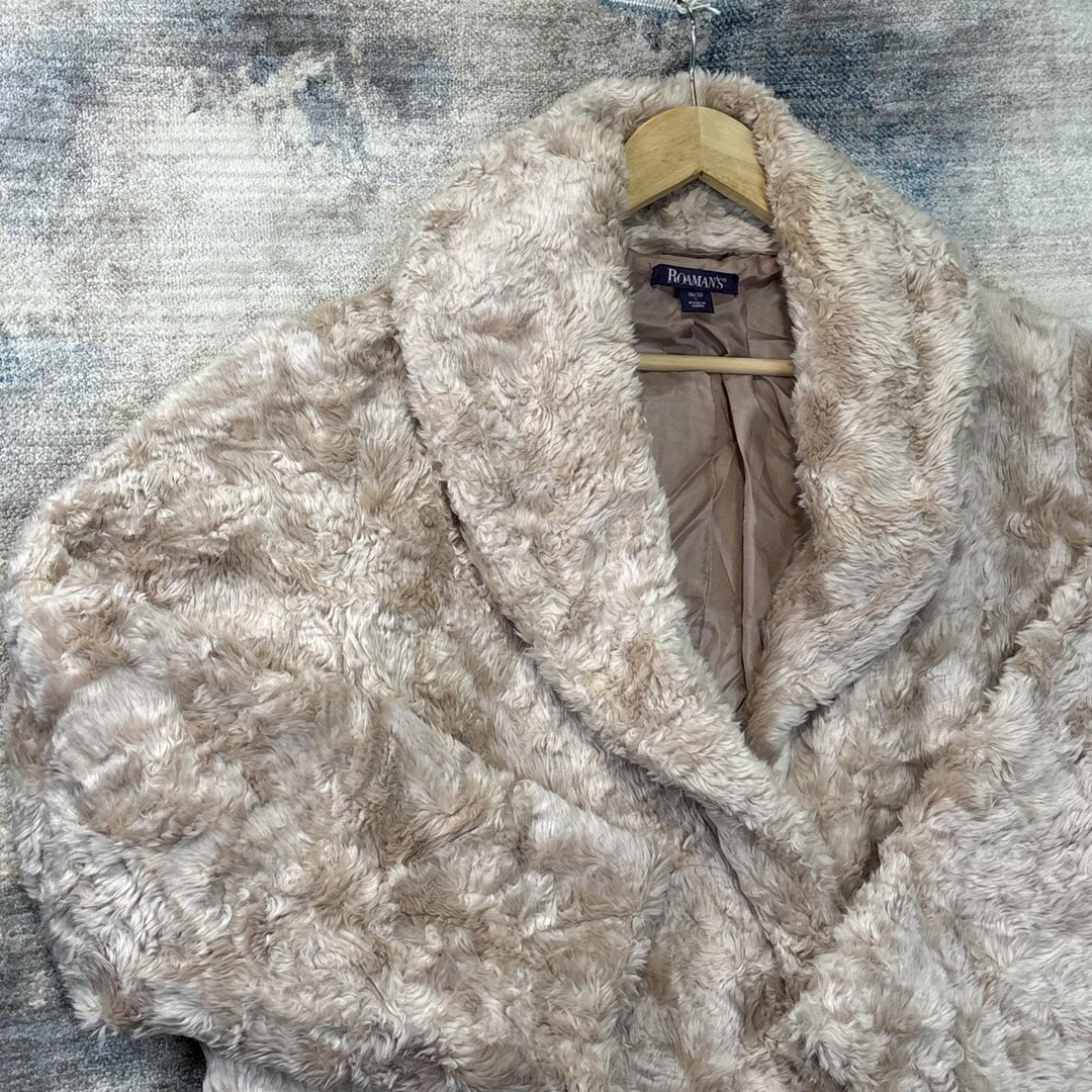 Quiet Luxury Faux Fur Coat Blush Pink Mob Wife Y2K Glam Plus 18/20 - Etsy