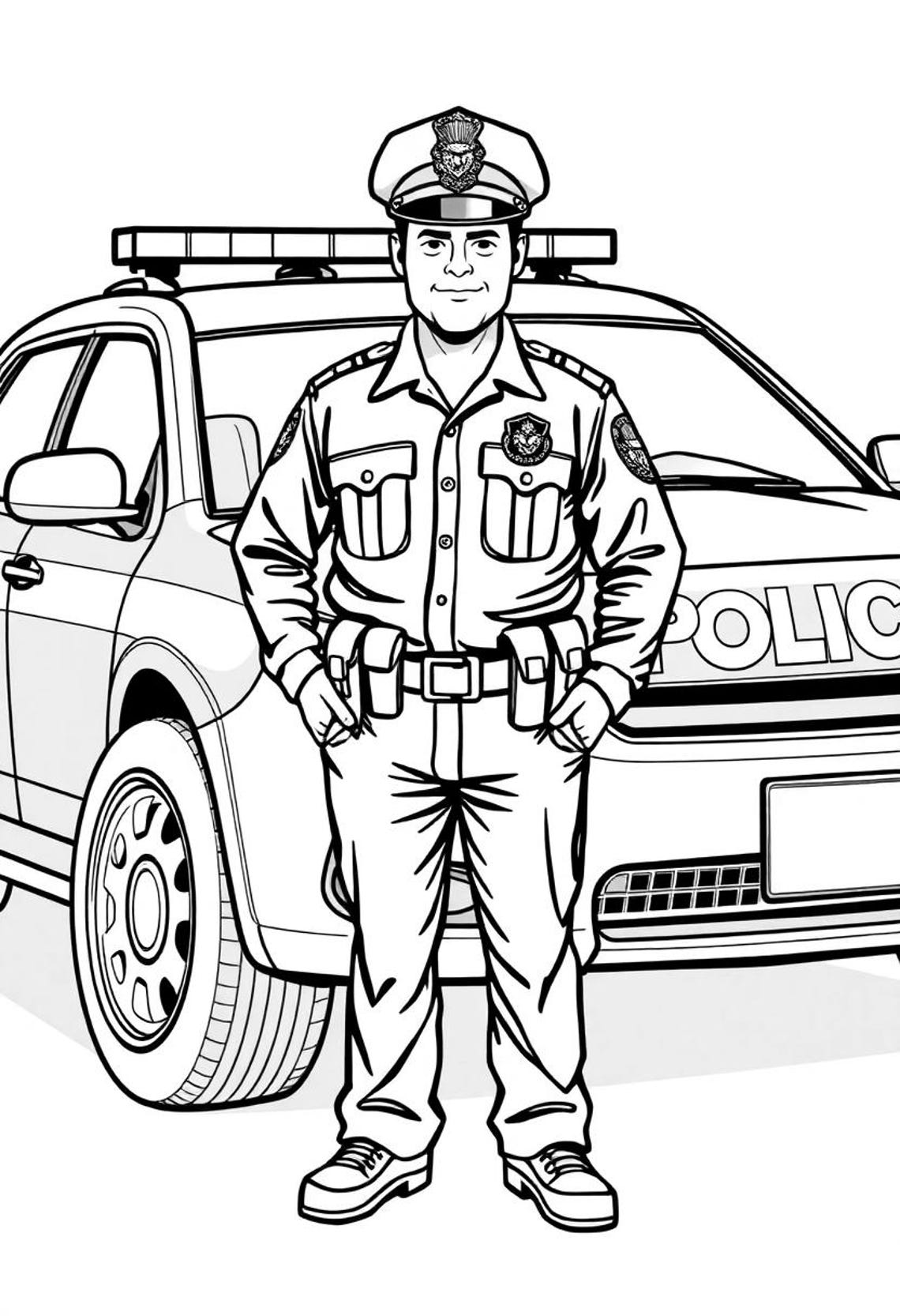 5 X Emergency Services Colouring Pages for Children: Police Diver, Fire ...