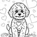 5 X Doggy Colouring Pages for Children: French Bulldog, Cavapoo ...