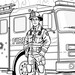 5 X Emergency Services Colouring Pages for Children: Police Diver, Fire ...