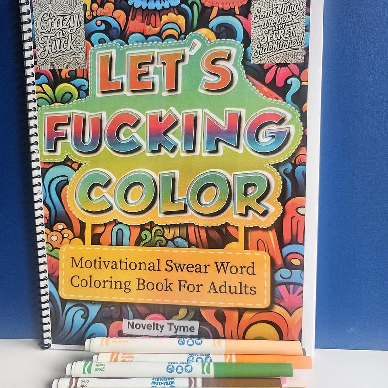 Swear Coloring Book - Etsy
